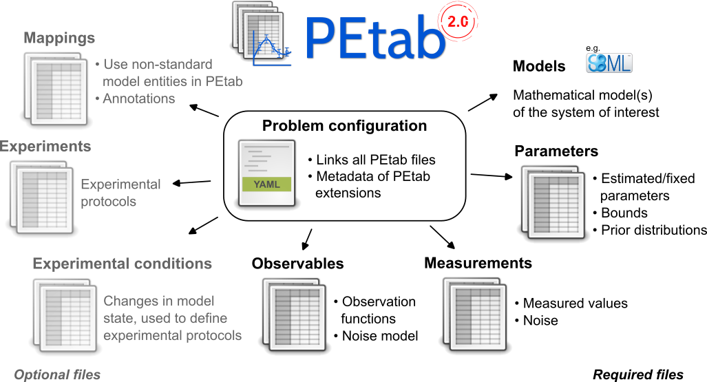 PEtab data format specification 2.0 — PEtab latest documentation